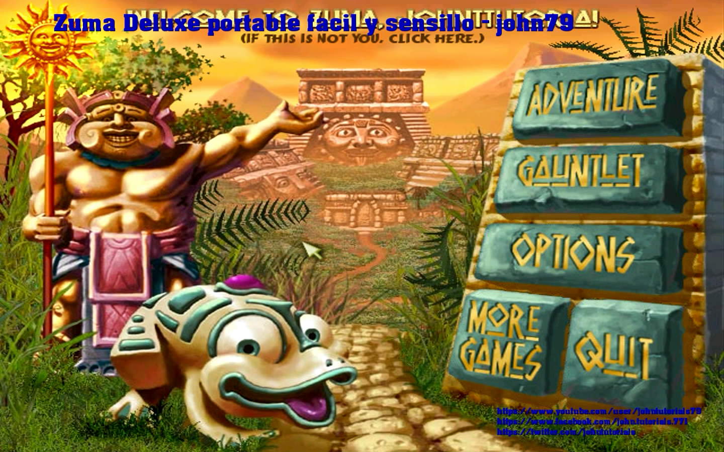 johntutorials79 full: Zuma Deluxe instalar y jugar+descarga